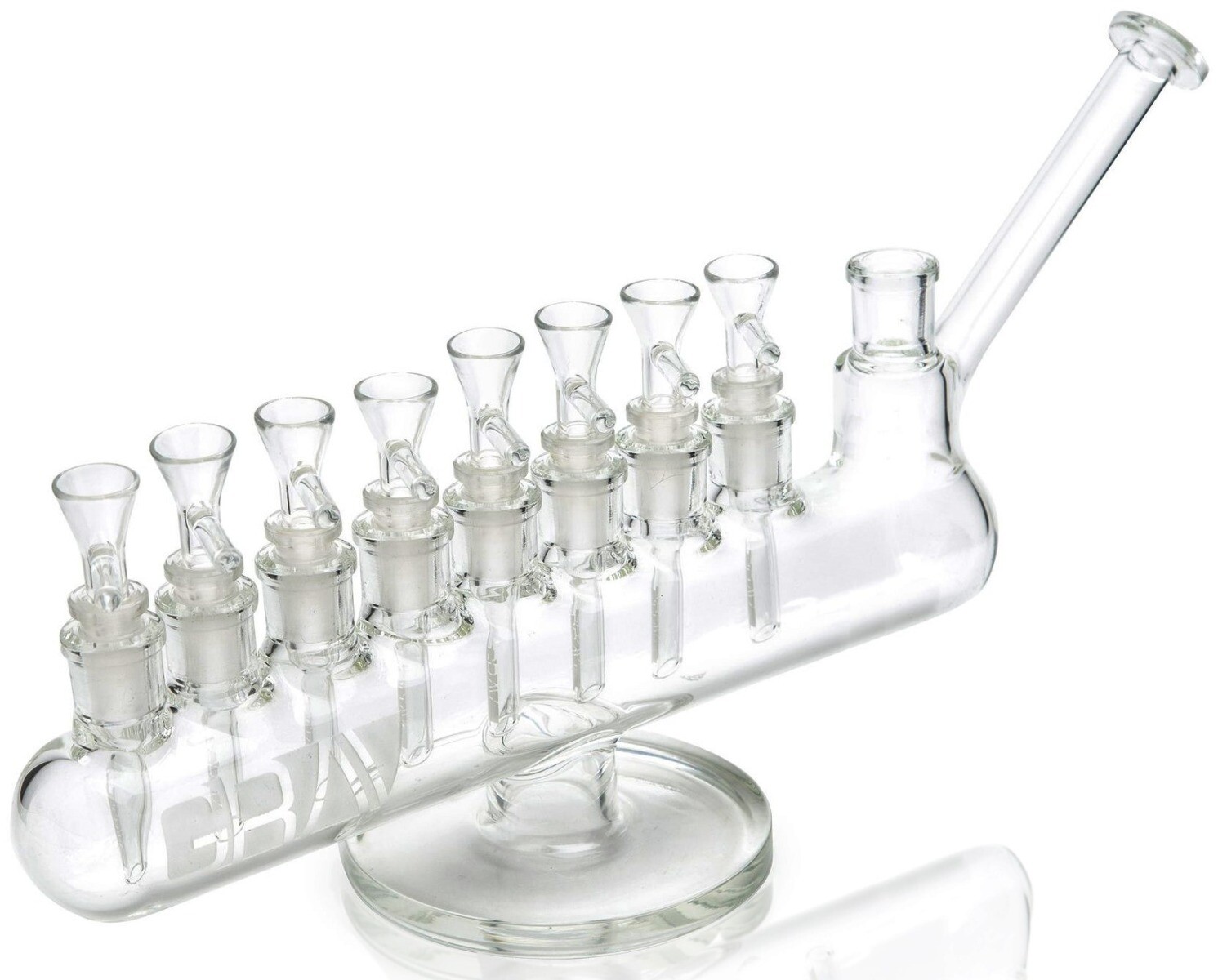 THICK Grav® Clear Menorah Bong HEAVY Glass Water Pipe HOOKAH Bubbler ...