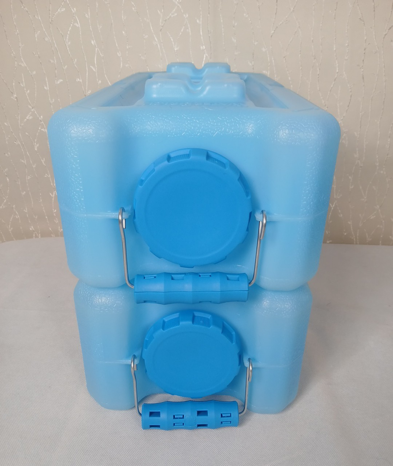 WaterBrick 3.5 Gal 2 Stackable Water Containers Food Storage Camping ...