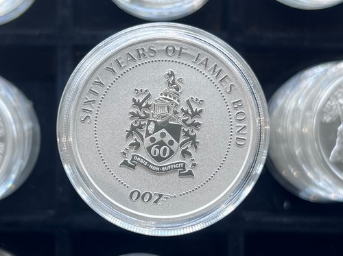 2022 1 oz Tuvalu Silver James Bond Family Crest Coin (BU) In Capsule | eBay