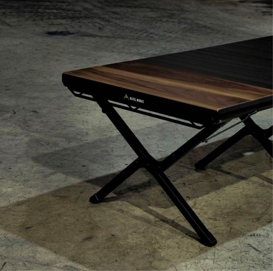 RATEL WORKS Iron Grill Table wood panel table IGT 120cm Fron NEW snow ...