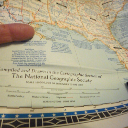 Lot Of 4 Vintage United States National Geographic Maps 1946 1968 1956 ...