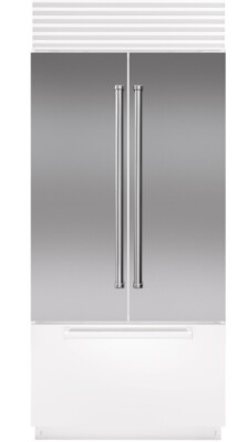 Sub Zero 36” French Door - Stainless Steel Flush Inset Pro Handle ...