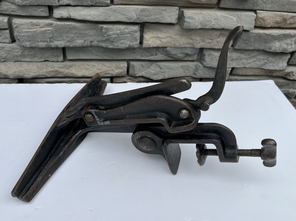 Antiique Hand Saw Vise Clamp Disston 3D? Cast Iron Adjustable | eBay