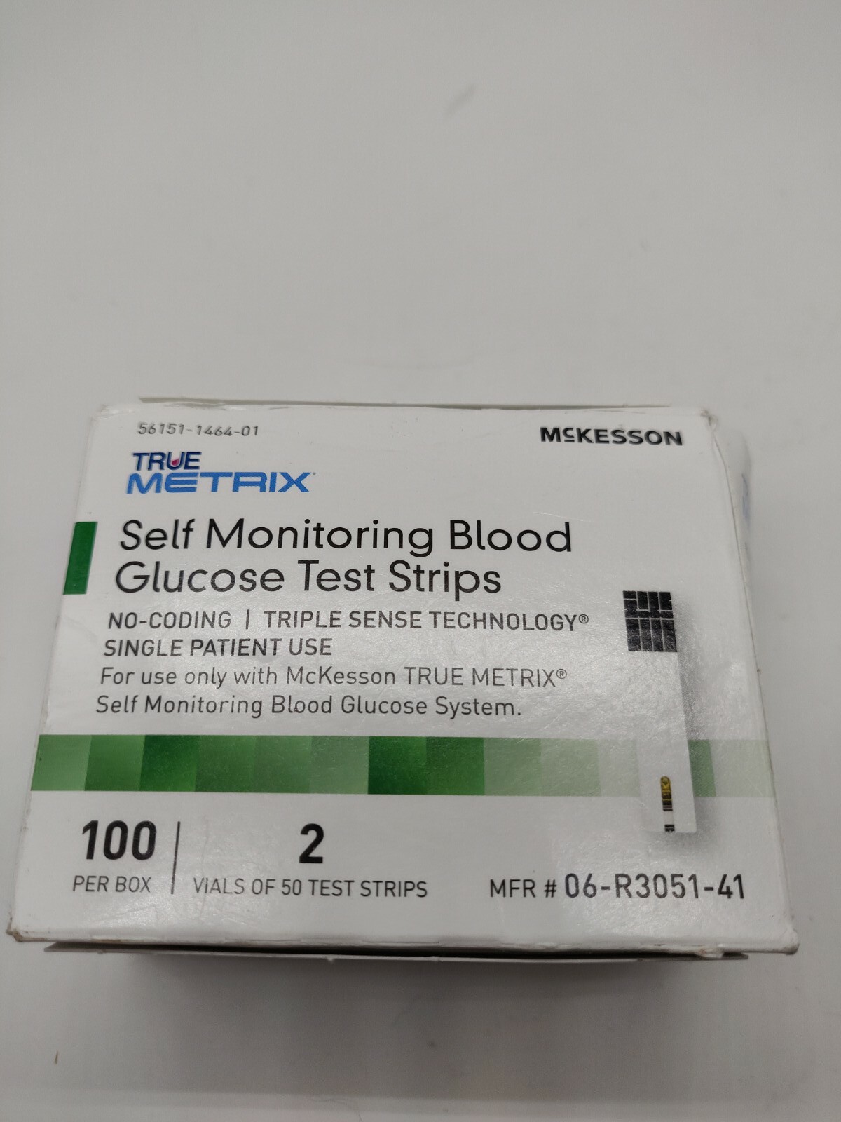 McKesson TRUE METRIX Blood Glucose Test Strips 06-R3051-41 100 Pack ...