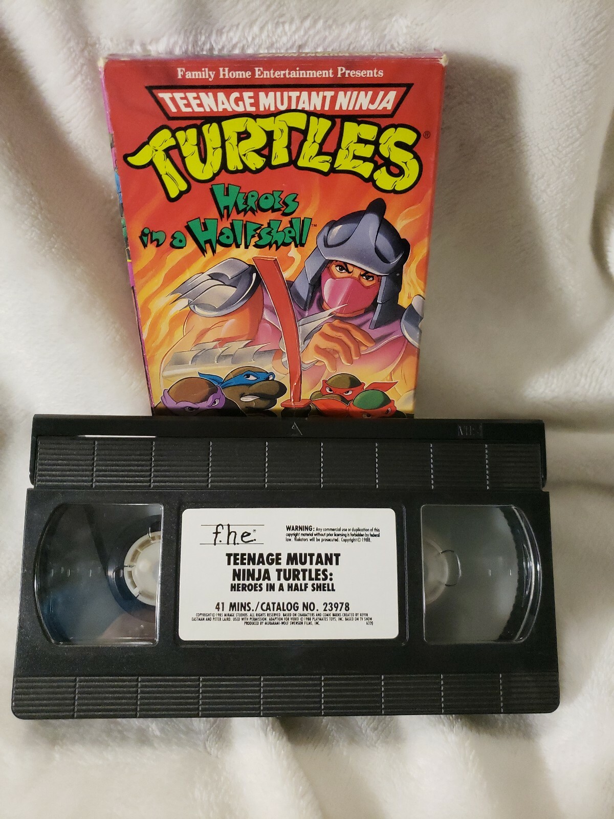 TMNT Teenage Mutant Ninja Turtles Heroes in a Halfshell (VHS, 1985 ...