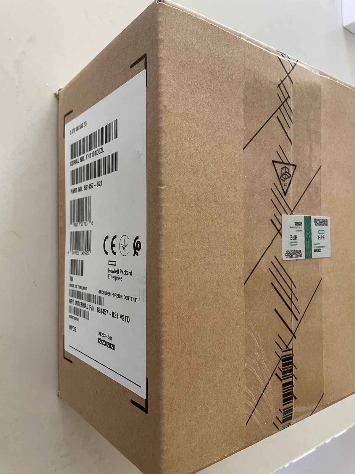 881457-B21 (881507-001) HPE 2.4TB SAS 12G Mission Critical 10K SFF SC ...