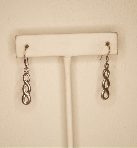 Sterling Silver Triple Infinity Loop Drop Dangle Hook Earrings | eBay