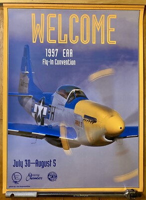 1997 Experimental Aircraft Association..EAA Oshkosh Official Poster ...