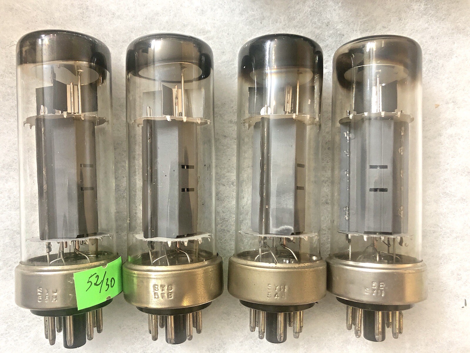 Mullard Philips EL34 6CA7 Metal Base Disc getter, NOS Tested Matched ...