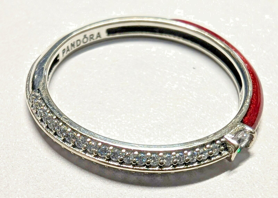 Authentic Pandora Ring, Pandora ME Pave and Red Dual, 192528C01 | eBay