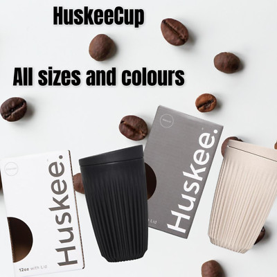 HUSKEE Reusable Coffee Cup -ALL SIZES and ALL COLOURS-FREE SHIPPING ...