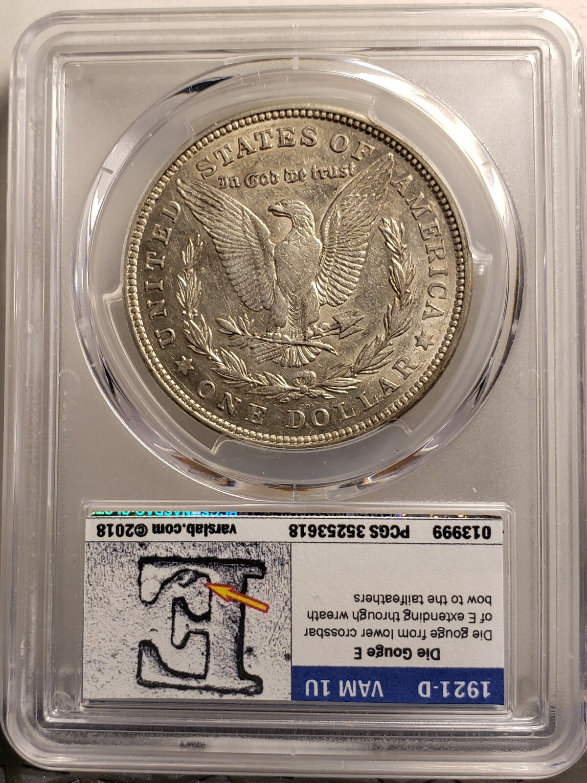 1921-D VAM 1U!- LONGEST DIE GOUGE OF ANY 21D! WOW VAMs SET coin ...