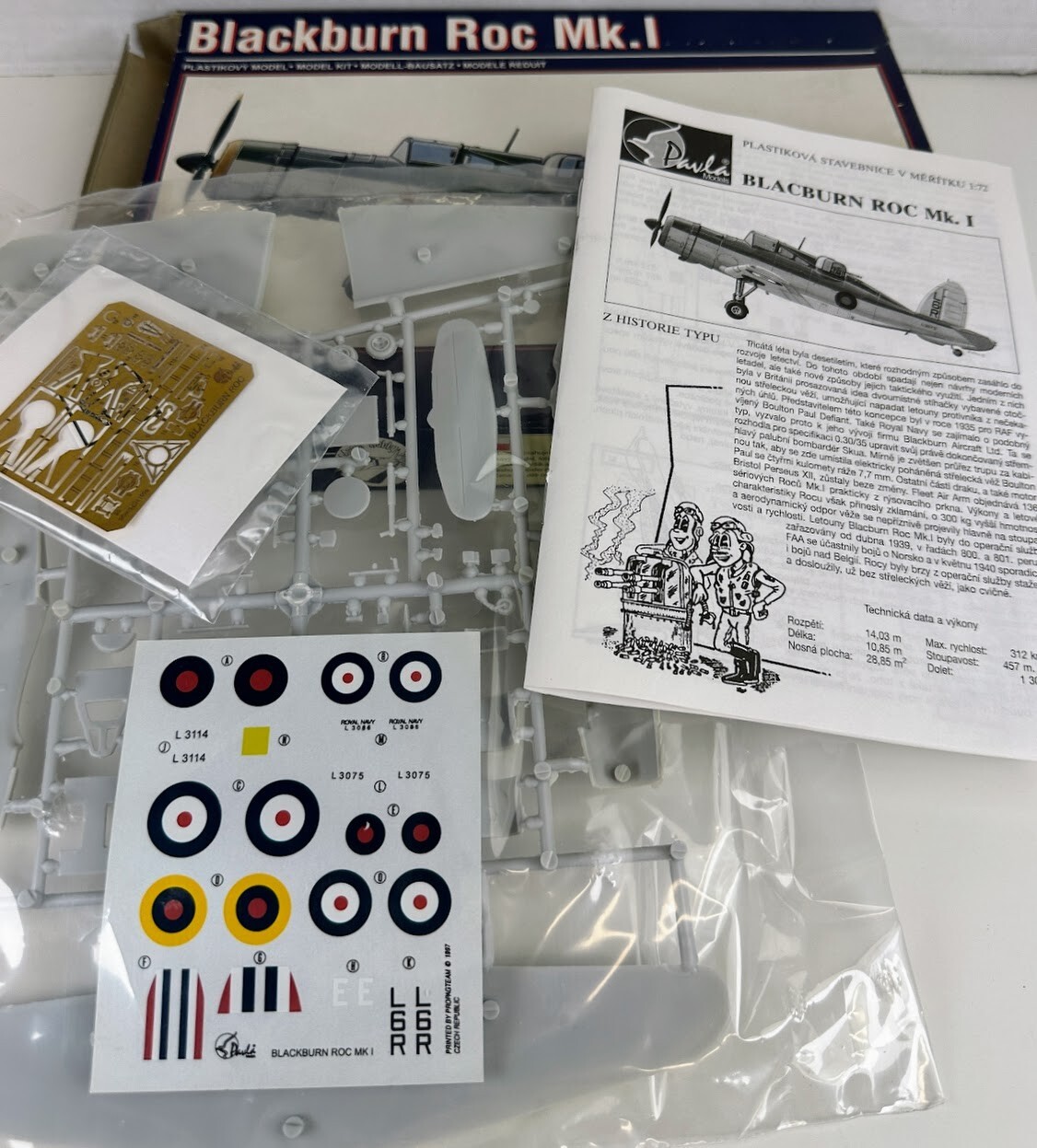 Pavla 72009 1/72 Blackburn Roc Mk.i Plastic Model Kit for sale online ...