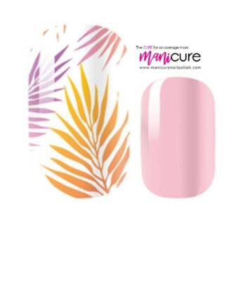 Palm Fran Pink Design, ManiCURE Real Nail Polish Strips,Wraps | eBay