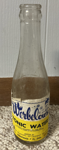 Werbelow's Tonic Water bottled by Werbelow Beverages Inc. Shawano Wis ...
