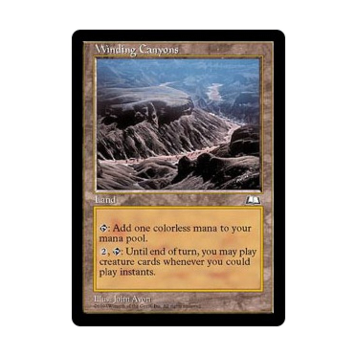 WotC MtG Weatherlight Winding Canyons (R) EX | eBay