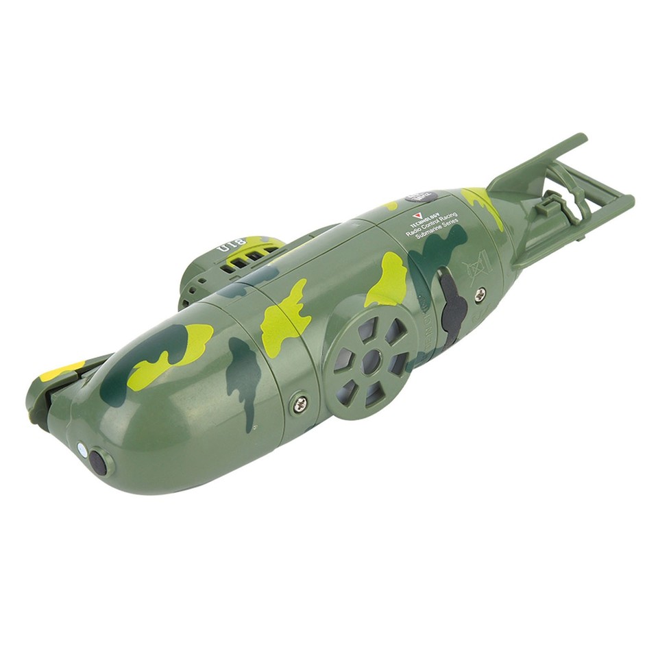 Mini RC Submarine Remote Control Boat Ship Military Model Waterproof ...