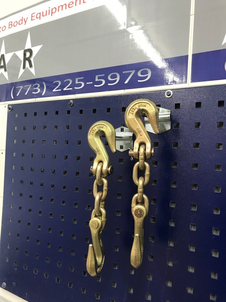 2 X Double Hook Grab Hook Assembly Auto Body Frame Repair Mo Clamp ...