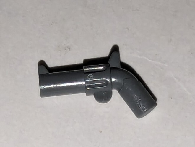 Lego Lot Of 5 Dark Bluish Gray Weapon Gun Pistol Revolver Guns Part ...