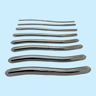 Hegar Uterine Dilators Set Double Ended Curved OB Gyno Instruments | eBay