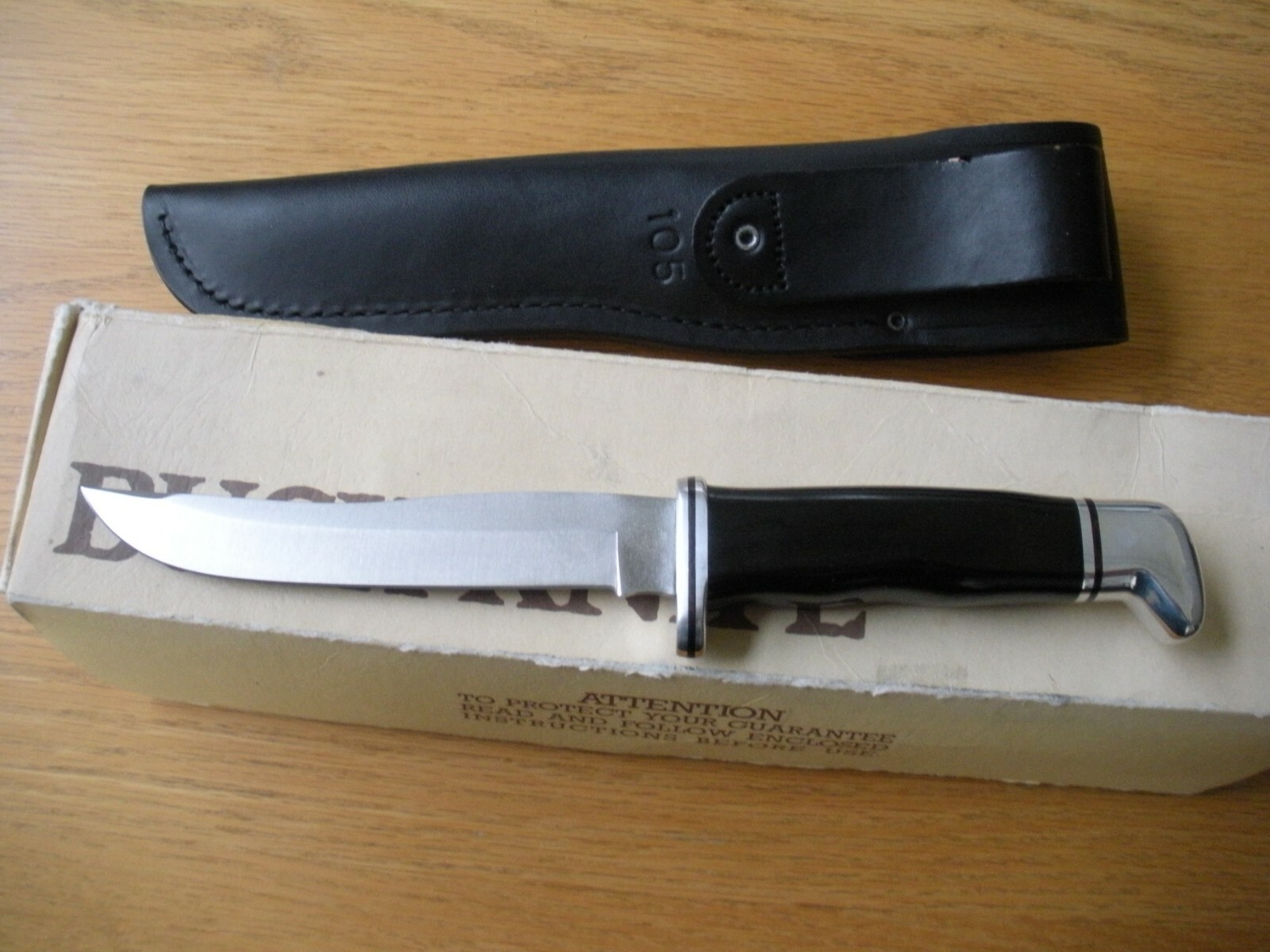 VINTAGE PRE DATE CODE BUCK 105 PATHFINDER KNIFE W/ BOX & SHEATH NEVER ...