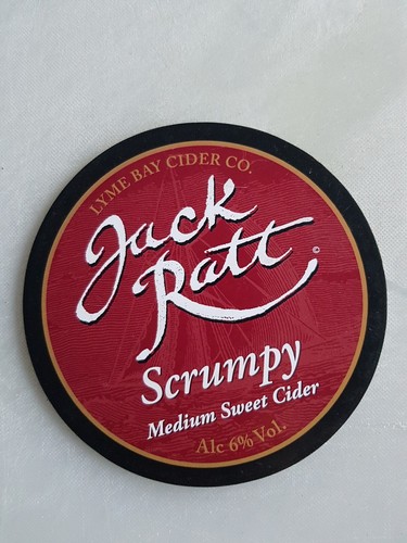LYME BAY CIDER Co. " JACK RATT Scrumpy Cider " beer pump Clip / badge ...