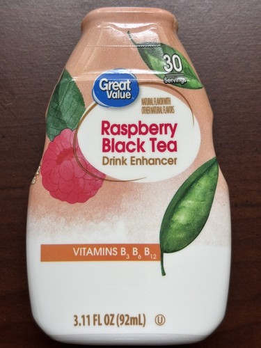 Great Value Raspberry Black Tea Liquid Water Drink 3.11 oz | eBay
