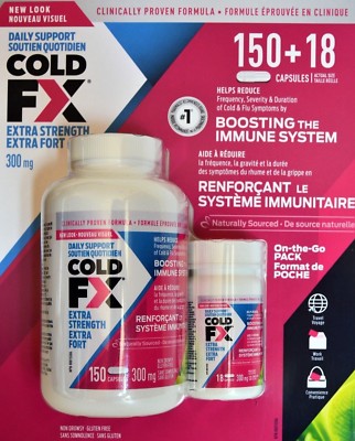 COLD-FX EXTRA STRENGTH 150+18 300mg DAILY SUPPORT CAPSULES FACTORY ...