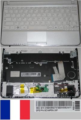 French AZERTY Keyboard SAMSUNG N210 N220 BA59-02707B 9Z.N4PSN.30F White ...