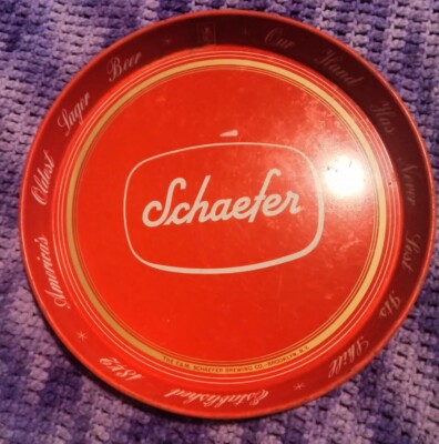 Vintage Schaefer Beer Metal Tray | eBay
