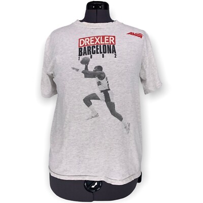 Vintage 1992 Barcelona Olympics Clyde Drexler Avia Dream Team NBA T ...