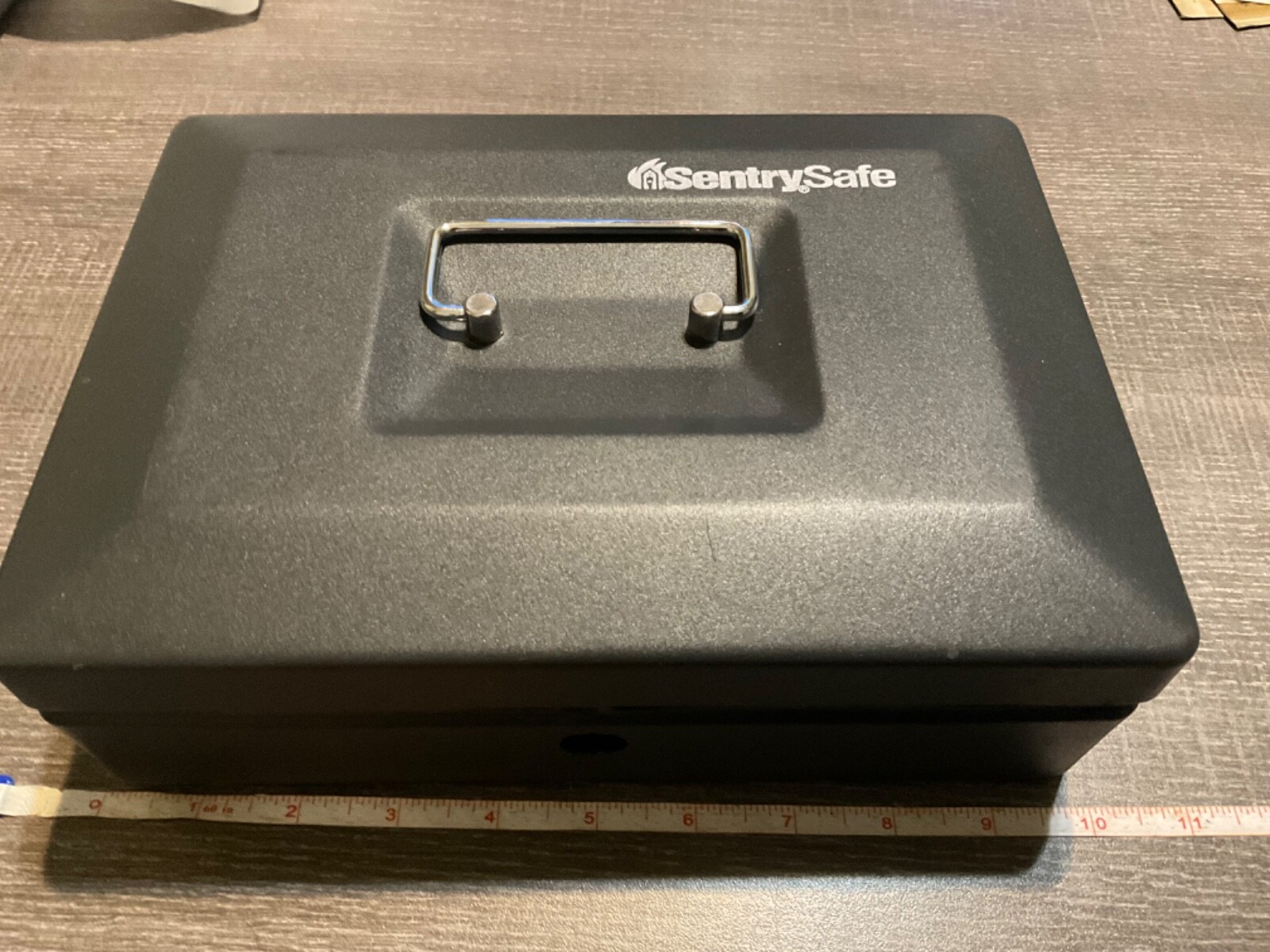 Sentry Safe Small Cash Box Black Locking Money Jewelry Container NO ...