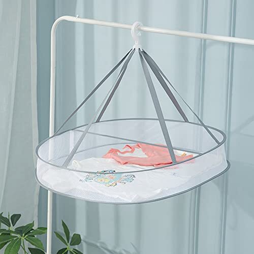 Sweater Drying Rack Mesh Foldable Lay Flat Clothes Dryer Rack Large ...