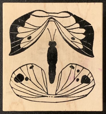 Eureka Stamps Deconstructed Butterfly Rubber Stamp | eBay