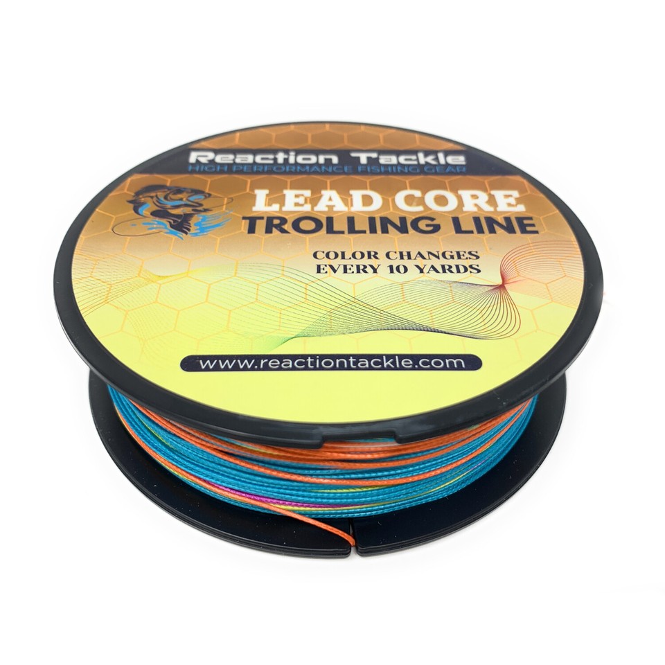 Reaction Tackle Lead Core Metered Trolling Braided Line Color Change ...