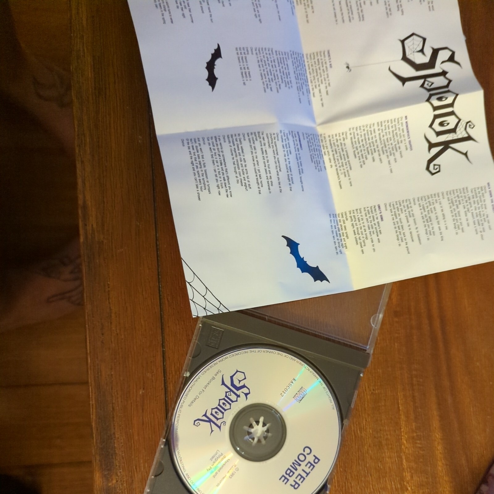 PETER COMBE Spook 1993 Kids CD, RARE AUSTRALIAN VINTAGE ALBUM, free ...