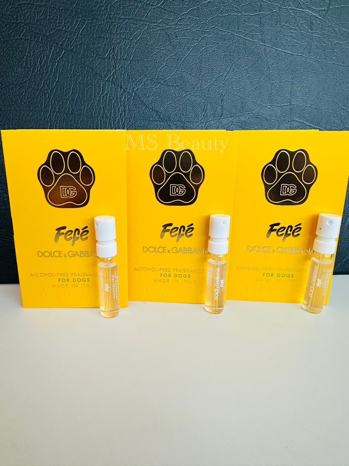 3 x Dolce & Gabbana Fefe Dog Perfume Sample 1.5ml / 0.05oz (Alcohol ...