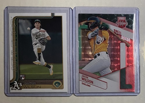 Jacob Wilson (RC) 2-Card - 2023 Panini Elite Extra Edition, 2025 Topps ...
