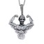 Sterling Silver Bodybuilder Pendant / Charm, Italian Box Chain | eBay