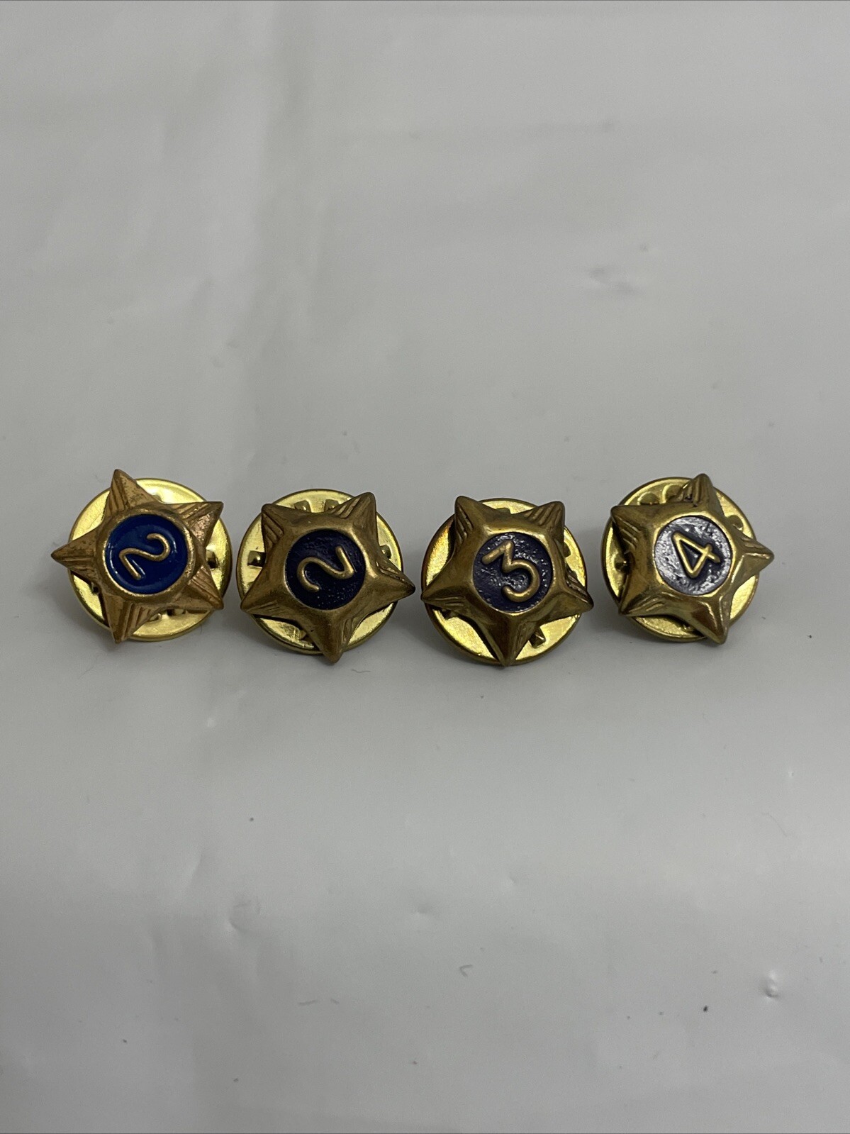 Vintage Boy Scouts 2,3,4 Year Years of Service Star Pins - Lot Of 4 | eBay