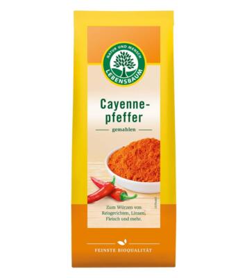 Lebensbaum Cayennepfeffer Bio (50g) Geschmack Gewürz scharf Kochen ...