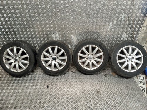 2006 VW VOLKSWAGEN JETTA 16" INCH ALLOY WHEELS + TYRES 205/55/R16- SET ...