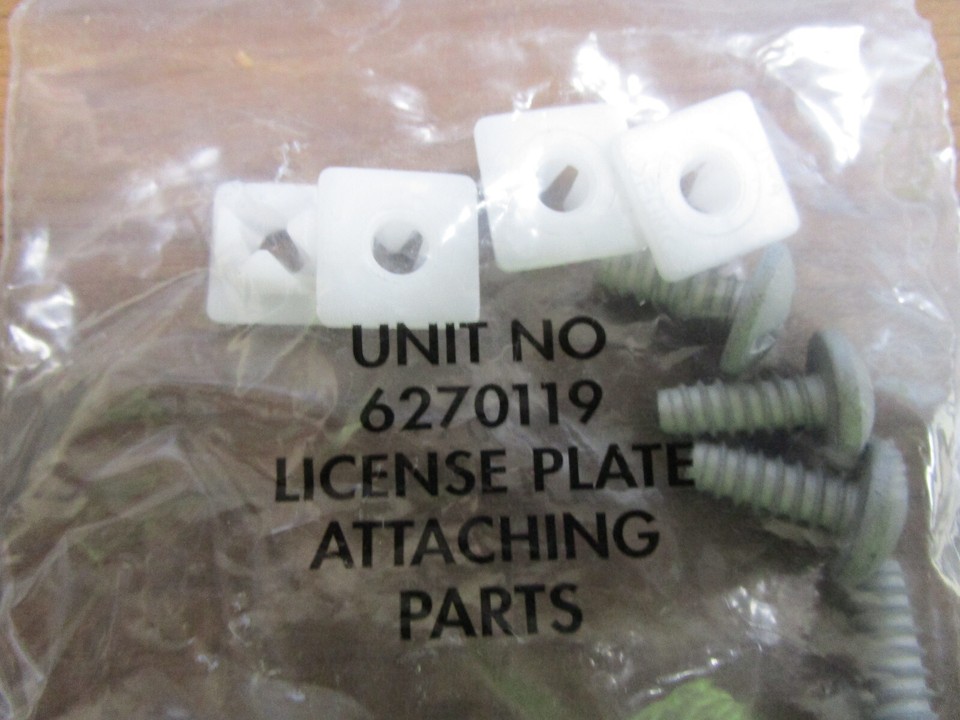 GM Chevrolet Car Truck License Plate Kit 8 Piece License 4x Screws 4x ...