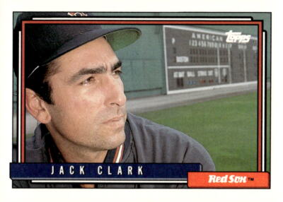 1992 Topps #207 Jack Clark - Boston Red Sox | eBay