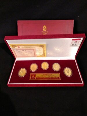 2008 Beijing Summer Olympic Games Mascot Gold Coins Commemorative ...