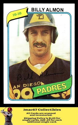 1980 Topps #436 Billy Almon NM to MT | eBay