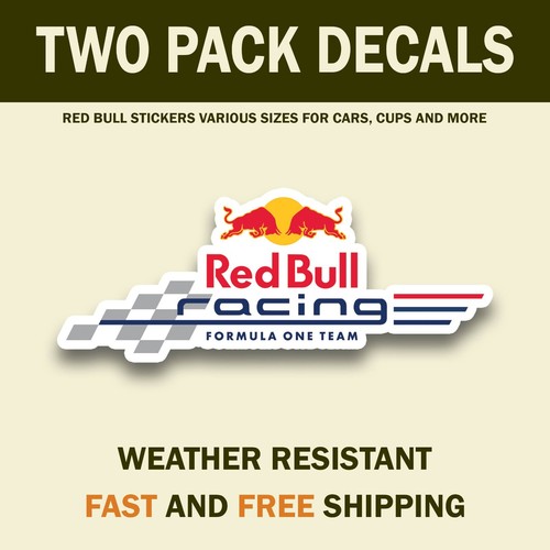 Red Bull Racing Decal Sticker Formula 1 Red Bull F1 Team Decal for Red ...