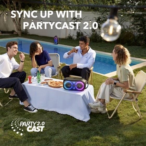 Soundcore Rave Party 2 Portable Speaker 120W Stereo LED Show for ...