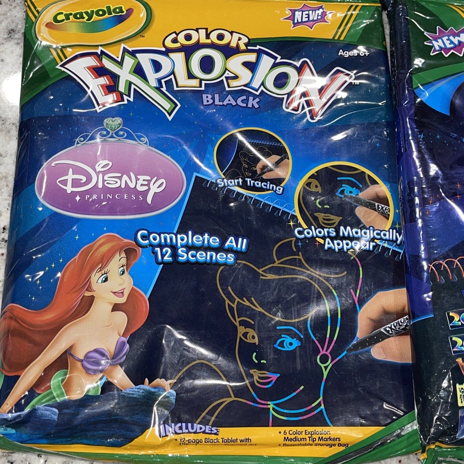 Crayola Color Explosion Black Disney Princess and Twin Pack 2 Books NEW ...