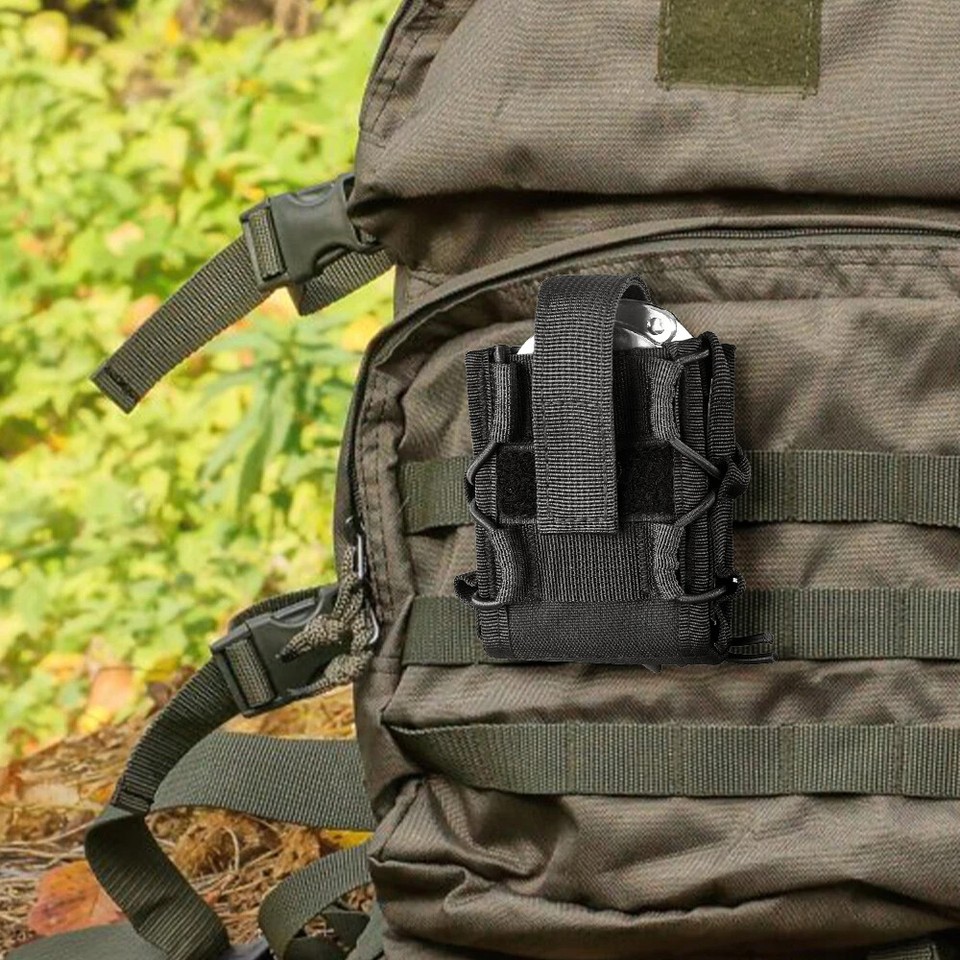 Tactical Handcuffs Holder Molle Pouch Open Top Universal Handcuff Case ...